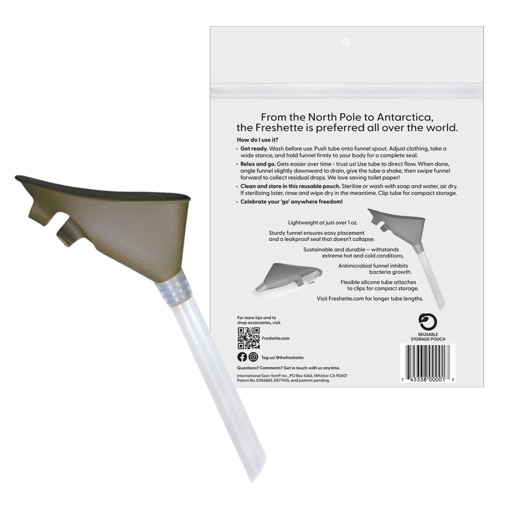Sports & Travel Freshette - Antimicrobial Reusable Pee Funnel (3rd ...